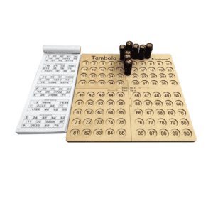 Kraftsman Wooden Tambola Game Set - with 600 Unique Tickets, Secure ...