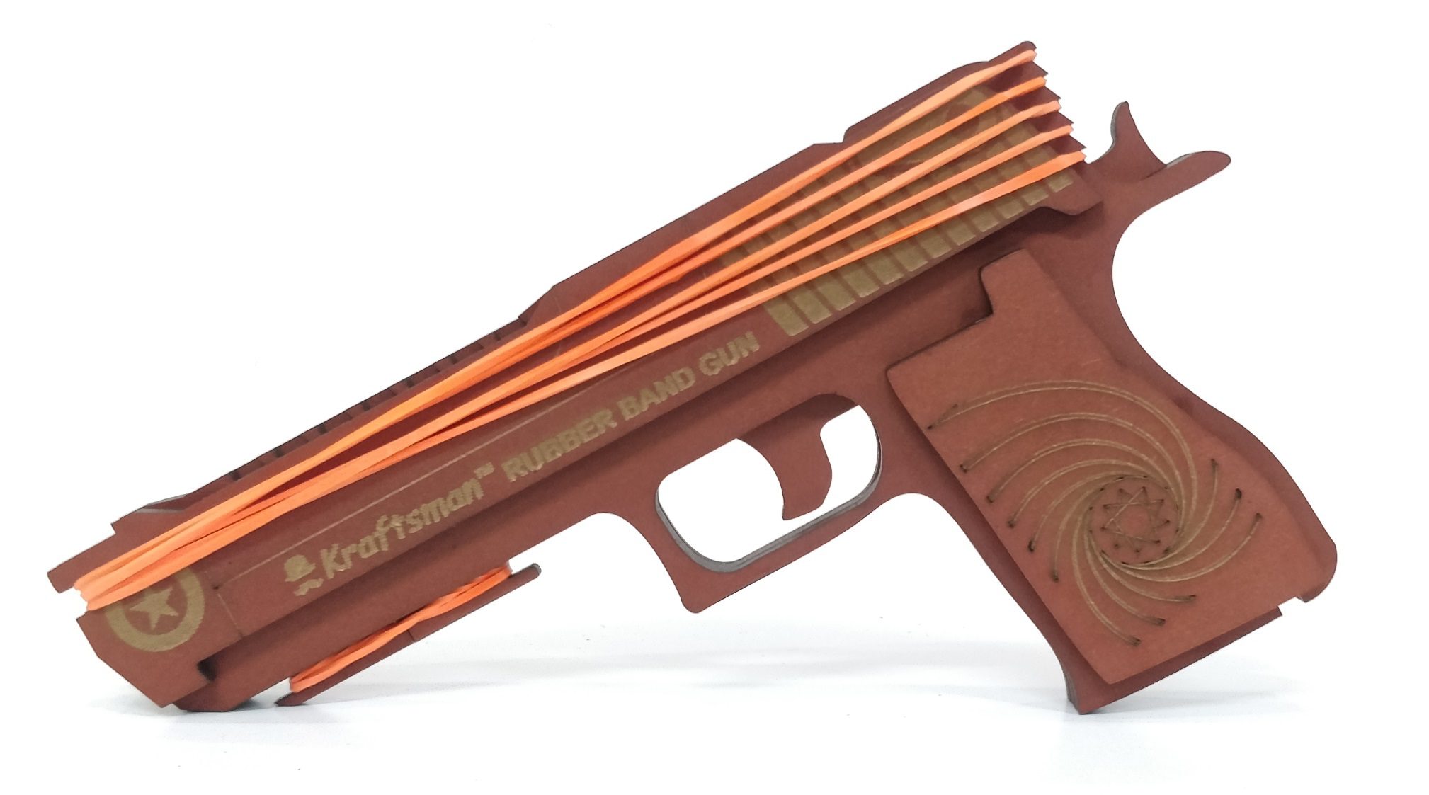 Wooden Rubber Band Gun Toy - Make in India - Kraftsman Brand Store