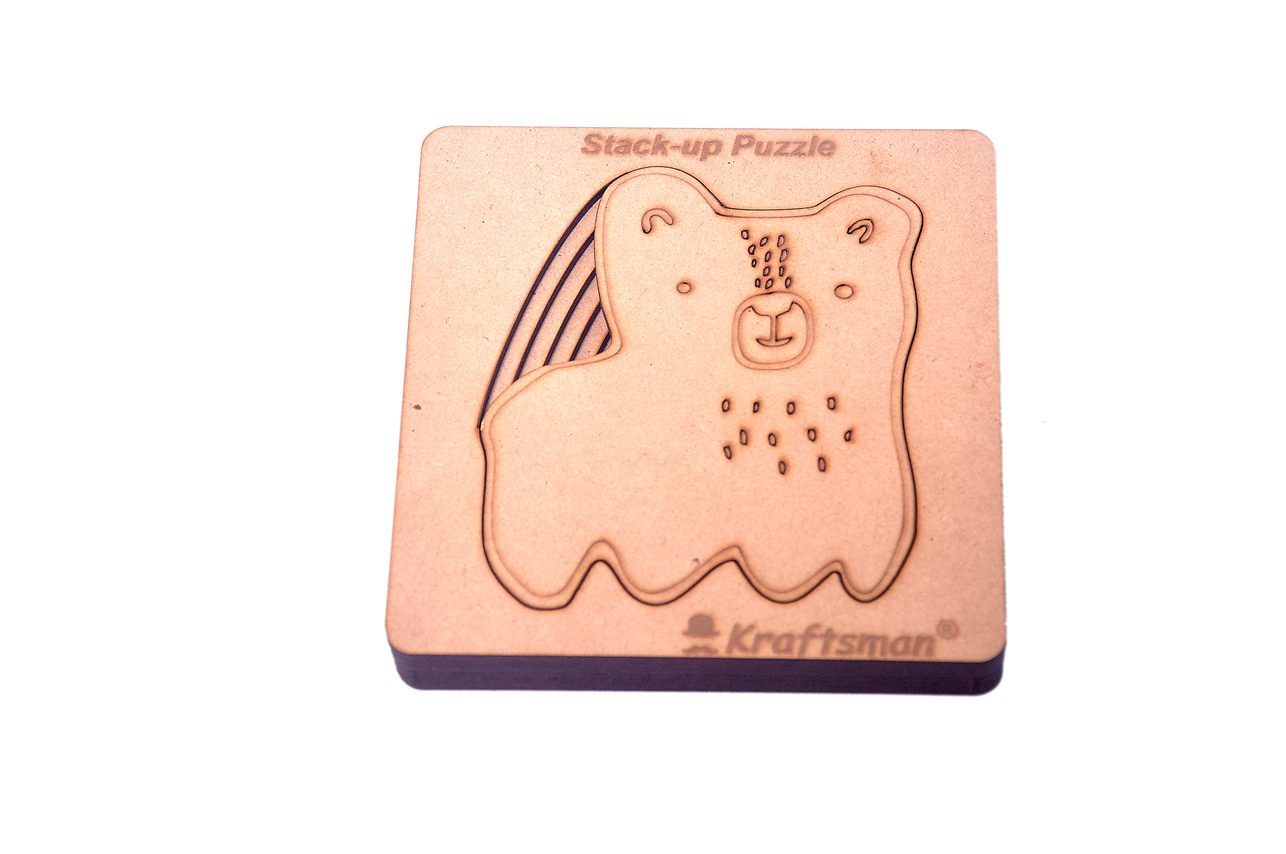 Cute Dog Shape Stack up/ Layered Puzzles | Color Kit Inside