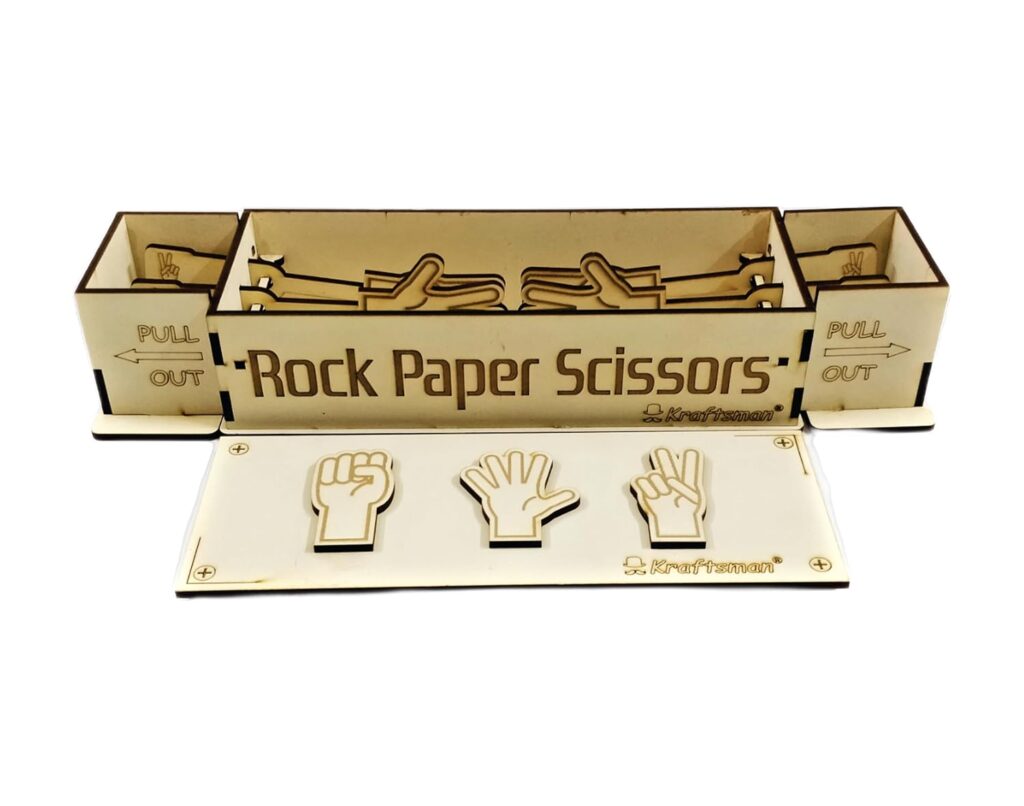 Kraftsman Wooden Rock Paper Scissors | Clash Royale Game Set ...