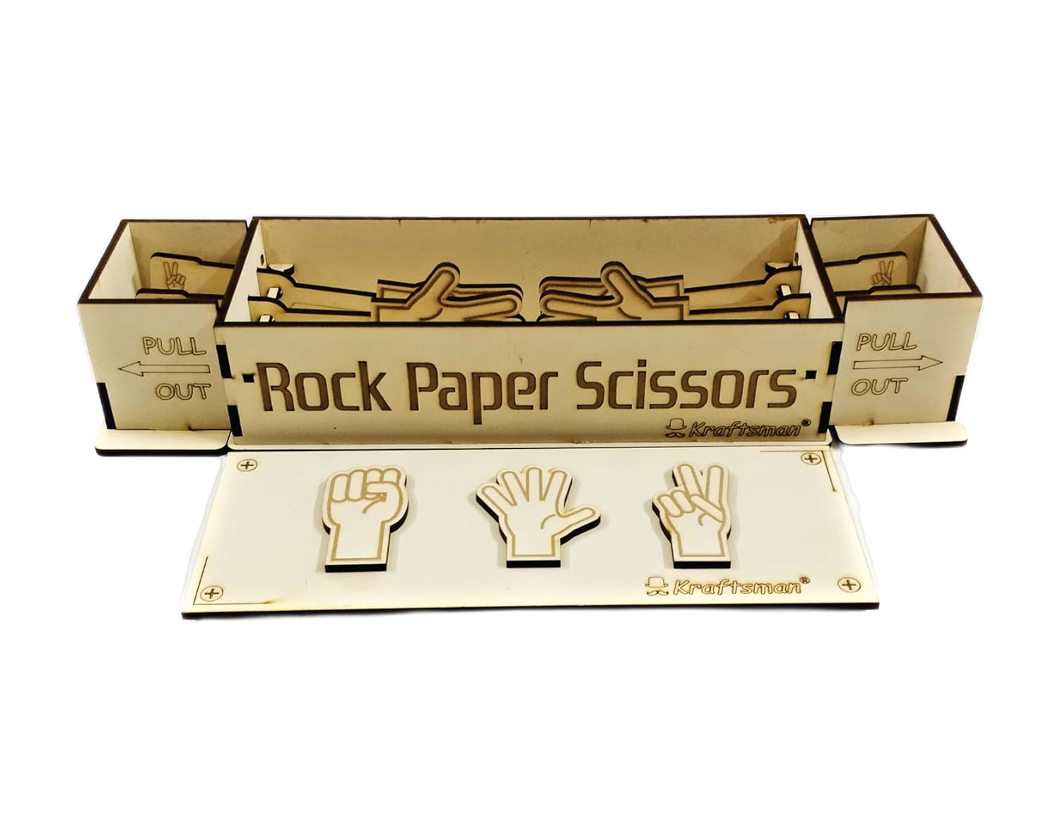 Kraftsman Wooden Rock Paper Scissors | Clash Royale Game Set ...